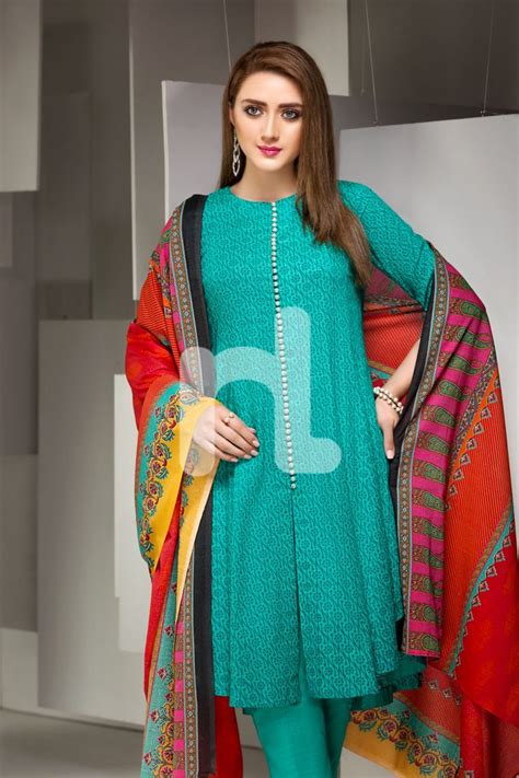 Embroidered Unstitched 3 Piece Linen Pakistani Dress On A Discount