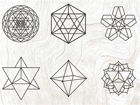 Geometría sagrada svg bundle 20 símbolos sagrados geometry Etsy México