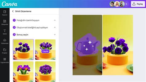 Online Yapay Zeka Destekli Fotoğraf Düzenleme Aracı Canva