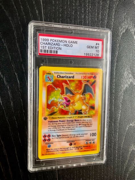 Charizard 1st Edition Shadowless Holographic 4 102 Base Etsy Australia