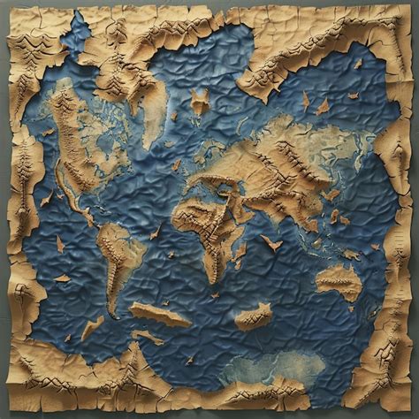 Um Mapa Do Mundo A Palavra Mundo Nele Foto Premium