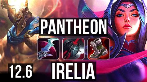 Pantheon Vs Irelia Mid Solo Kills Games Kr