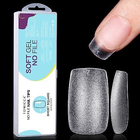 TOMICCA Carré Court Capsule Americaine Ongle Pose Americaine Ongle