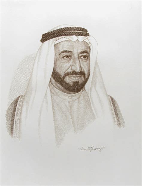 Dr Sheikh Sultan Bin Mohammed Al Qasimi Drawing By Masood Parvez Pixels