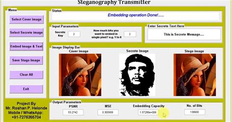 steganography data hiding image and text using matlab project code