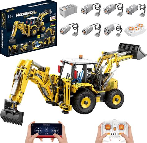 Auforua Technik Baggerlader Ferngesteuert 2466 Teile Groß MOC
