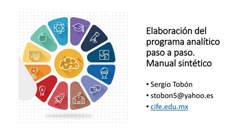 PDF Elaboración del programa analítico paso a paso Manual sintético