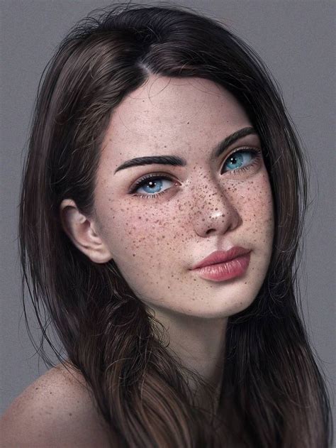 Practice By Govertz On Deviantart Freckles Girl Art Girl Digital Art Girl