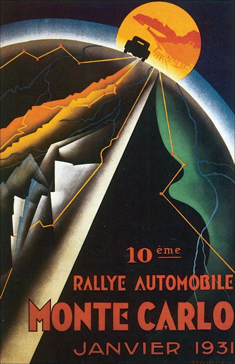 10ème Rallye Automobile Monte Carlo Posters and Prints hobbyDB