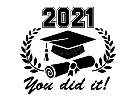 Logo Licencié De Classe 2021 Illustration de Vecteur Illustration du