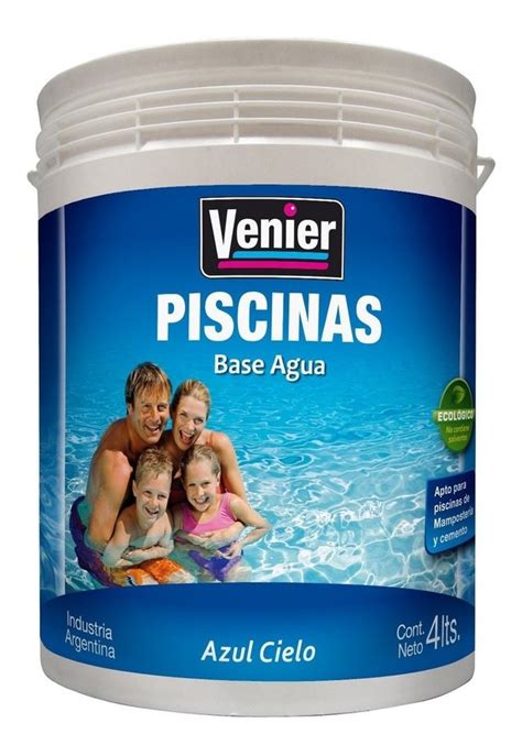 Pintura Para Piletas Acuosa Venier Azul X Lts