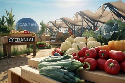 Fotografía de alimentos frescos en ferias de agricultura ecológica y