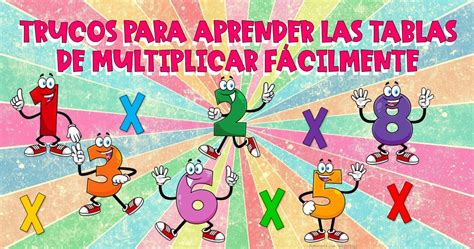 TRUCOS PARA APRENDER LAS TABLAS DE MULTIPLICAR FÁCILMENTE Imagenes