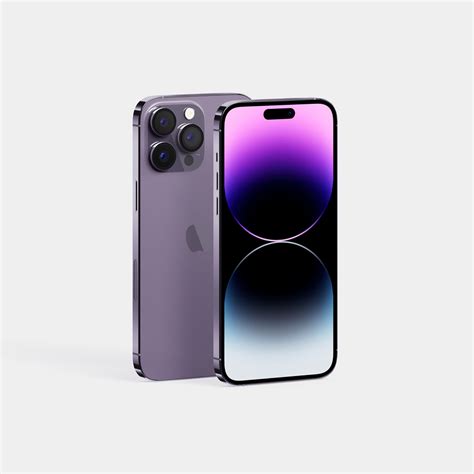 Iphone Pro Max Deep Purple Ceacle Mockup