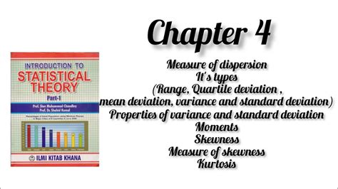 introduction to statistical theory part 1 chapter 4 important definitions formulas examples