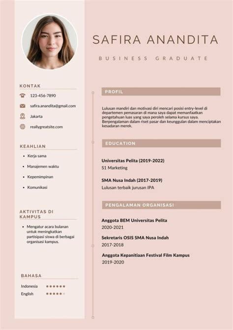 Contoh Cv Fresh Graduate Sarjana Ekonomi Contoh Surat Resmi