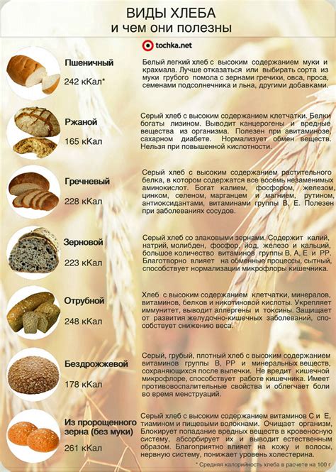 Все о хлебе виды и как выбрать самый вкусный инфографика tochka net