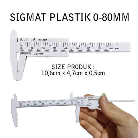 Jual Jangka Sorong Mini Sigmat Sketmat Vernier Caliper Plastik