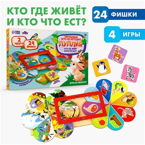 Развивающая игра для детей Кто где живёт и кто что ест по методике