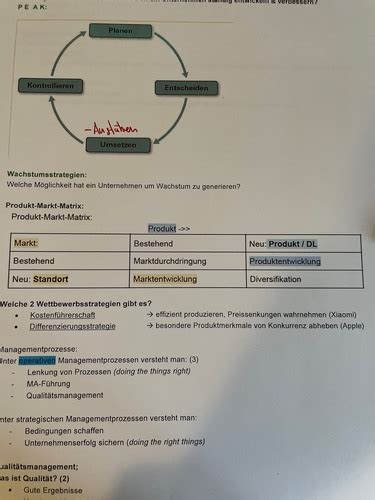 Kapitel Managementprozesse Flashcards Quizlet