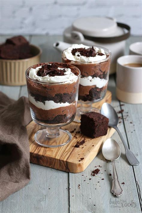 Mini Brownie Chocolate Mousse Trifles Bake To The Roots Recipe In
