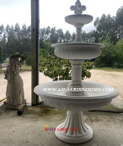 Fontaine De Jardin En Pierre Reconstituée Boule F FFBarbecues