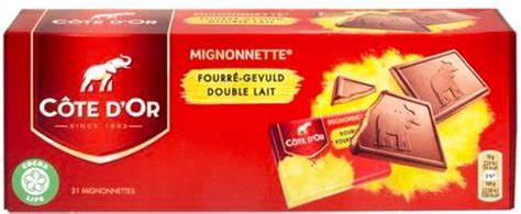 Côte d Or Mignonnette Double Lait Melkchocolade 210 g 21x 10 g bol