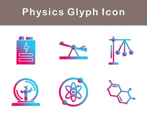 Physics Vector Icon Set Vector Art At Vecteezy