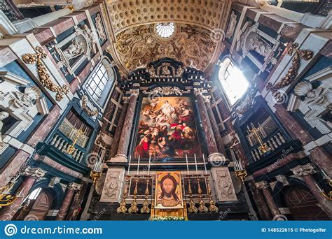 Interiores Da Igreja De Charles Borromee De Saint Anvers B Lgica