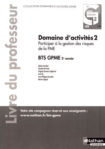 Domaine d activités 2 Participer à la gestion de Hélène de Mari