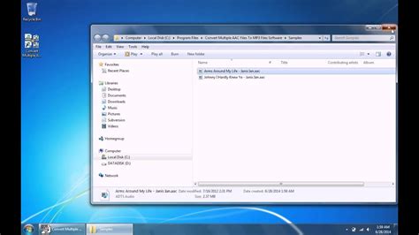 How To Use Convert Multiple AAC Files To MP3 Files Software YouTube