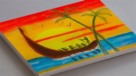 ONAM DRAWING WITH OIL PASTEL COLOUR HOW TO DRAW HAPPY ONAM DRAWING