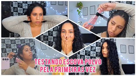 Finalizei Meu Cabelo Escova Polvo Pela Primeira Vez YouTube