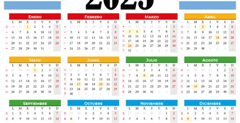 Calendario 2025 Para Imprimir Con Feriados Calendarena
