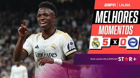VINICIUS JR DESTRÓI FAZ DOIS E REAL MADRID PASSEIA CONTRA O ALAVÉS