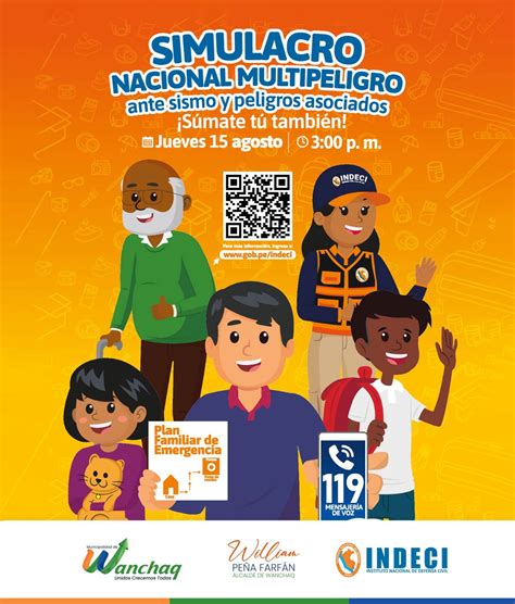 Simulacro Nacional Multi Peligro Noticias Municipalidad Distrital