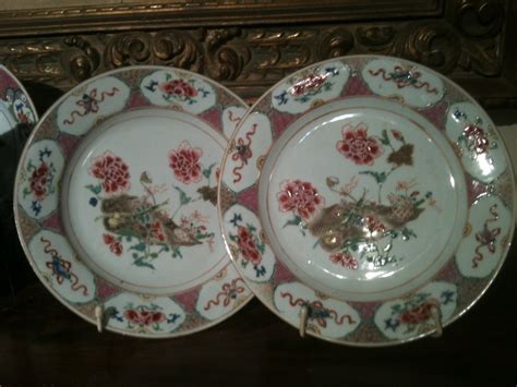 Proantic Une Paire Assiettes Porcelaine Cie Des Indes