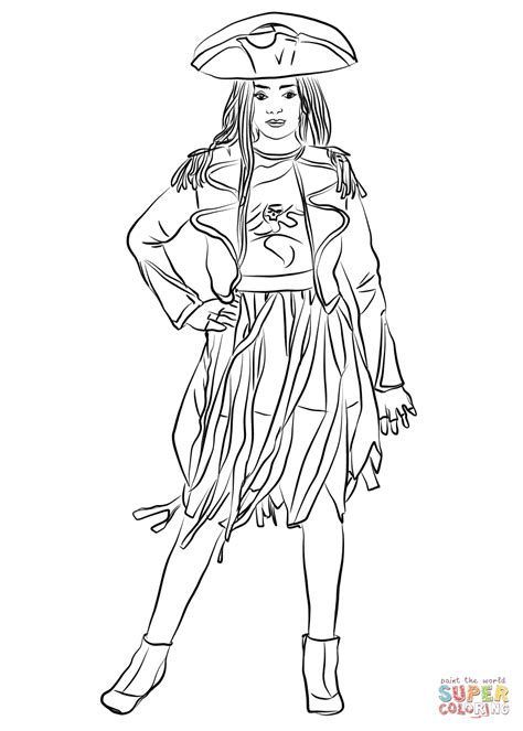 Mal And Evie Coloring Pages At GetColorings Free Printable