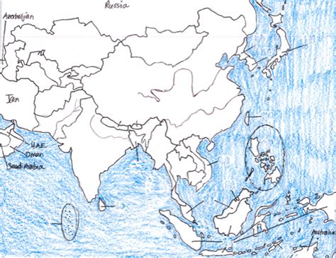 Modern Day Asia Map Quiz Diagram Quizlet