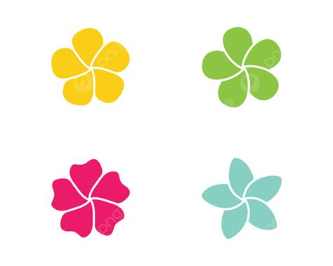 Plumeria Flower Silhouette PNG Free Beauty Plumeria Icon Flowers