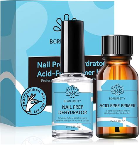 BORN PRETTY Primer Vernis Semi Permanent avec Déshydrateur Ongle Gel UV
