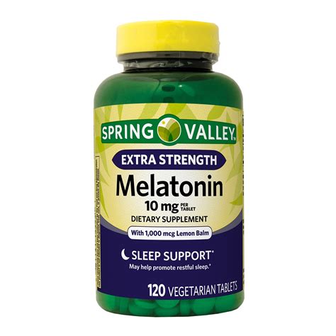 Spring Valley Extra Strength Melatonin Tablets Mg Ct Walmart