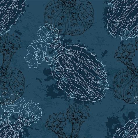 Premium Vector Cactus Boho Seamless Pattern