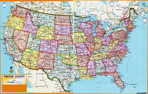 Large US Map Showing States Printable Maps Online
