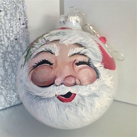 Hand Painted Christmas Ornaments Etsy