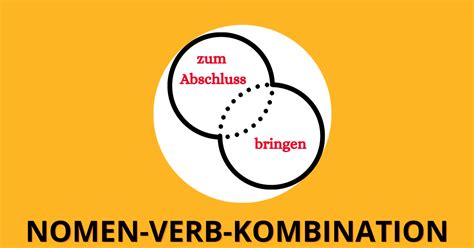 Nomen Verb Verbindungen DeinSprachcoach