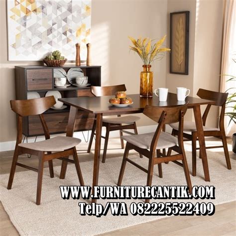 Model Set Meja Makan Kayu Jati Cafe Model Pintu Minimalis Rumah Kamar