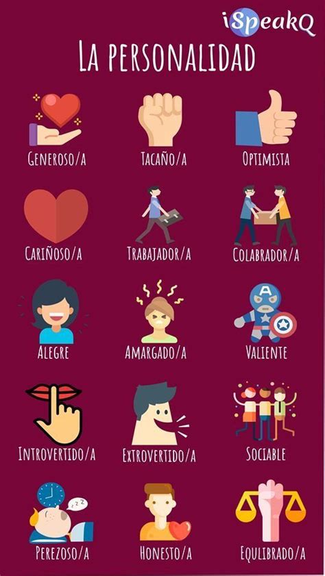 Completa Lista De Adjetivos De Personalidad Ejercicios Soluciones