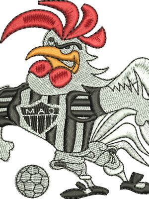 Matriz De Bordado Escudo Atletico Mineiro Bicampeao E Galo Compre