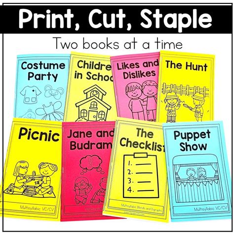 Decodable Readers Multisyllabic Word Books Science Of Reading Syllable